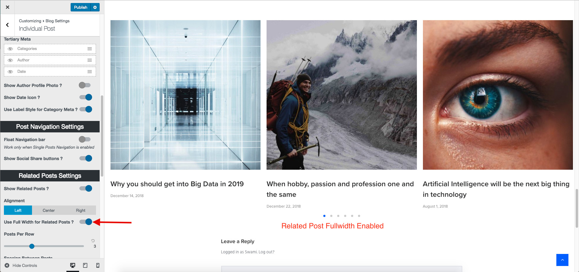Individual Post Settings – Spyro Theme Documentation