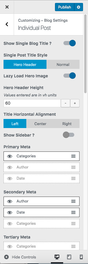 Individual Post Settings – Spyro Theme Documentation